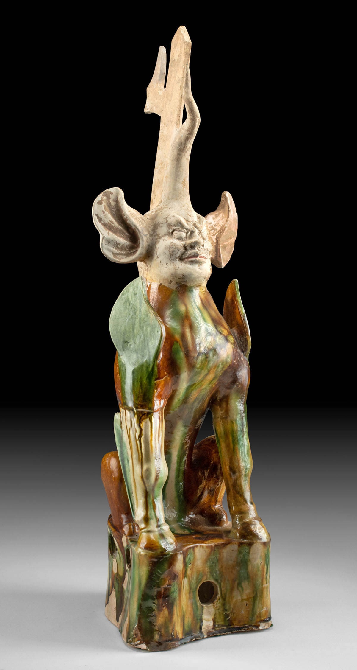 Huge Chinese Tang Dynasty Zhenmushou / Earth Spirit Auction