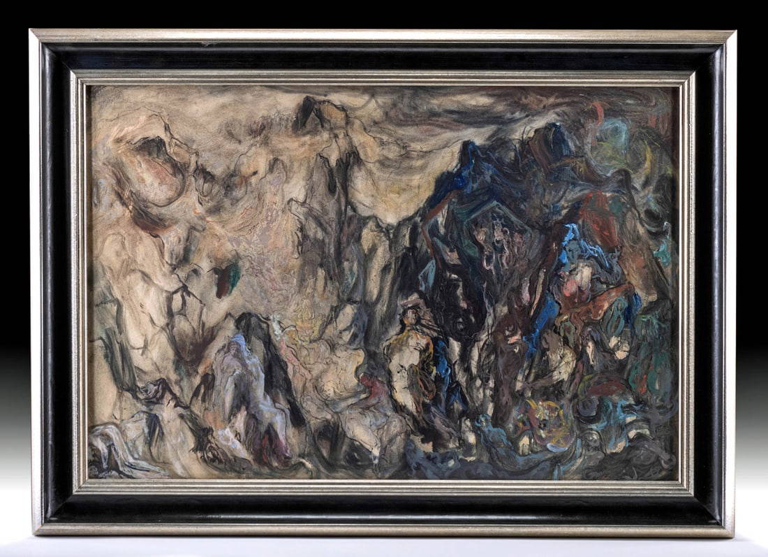Exhibited Kenneth Callahan Painting "fusion" (1943) Auction