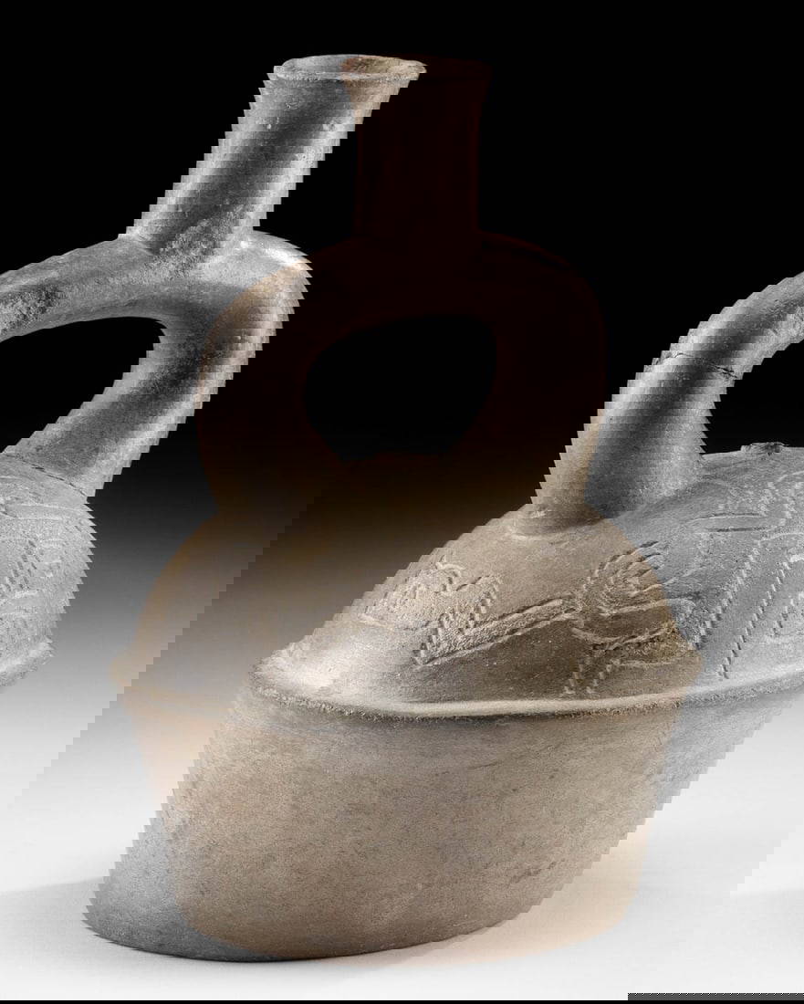 Chavin Incised Stirrup Vessel - Zoomorphs Auction