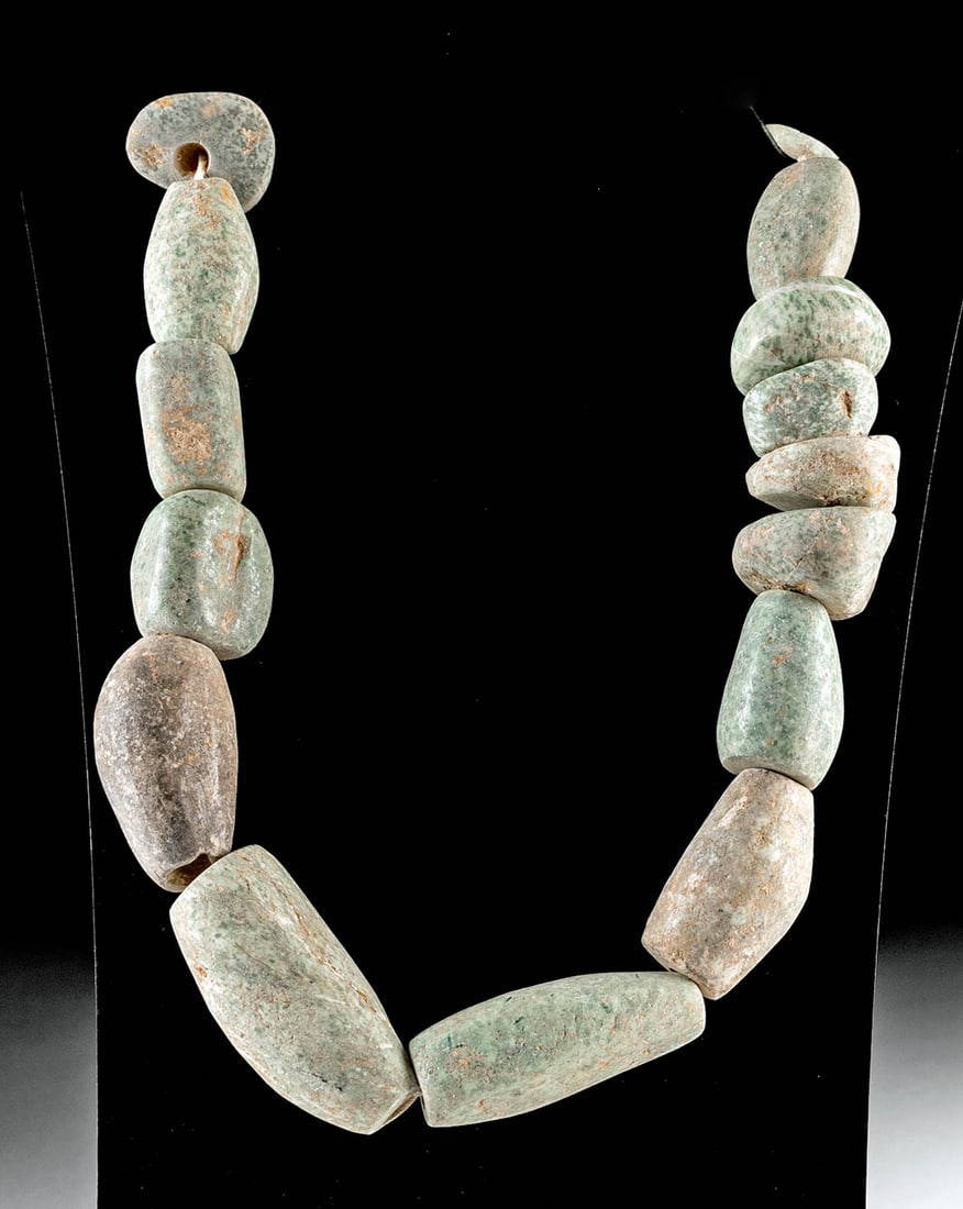 Guerrero Mezcala Greenstone Beads Auction