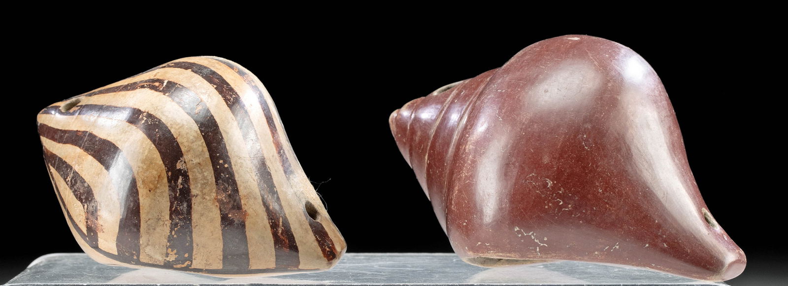 Ecuadoran / Colombian Ocarinas, Shell Effigies Auction