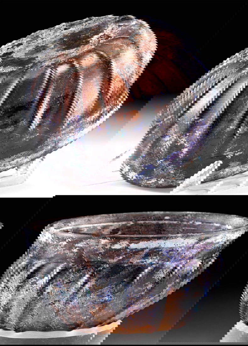 Roman Glass Libation Bowl (phiale Style) Auction