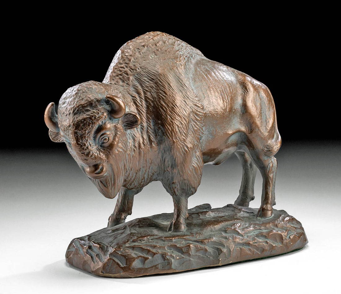 Tom Domiani Buffalo Sculpture (1957) Auction