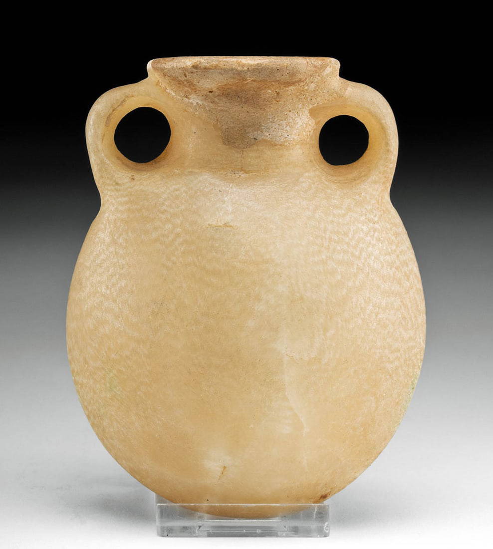 Buy Egyptian New Kingdom Alabaster Pilgrim Flask | Artemis Gallery In Co