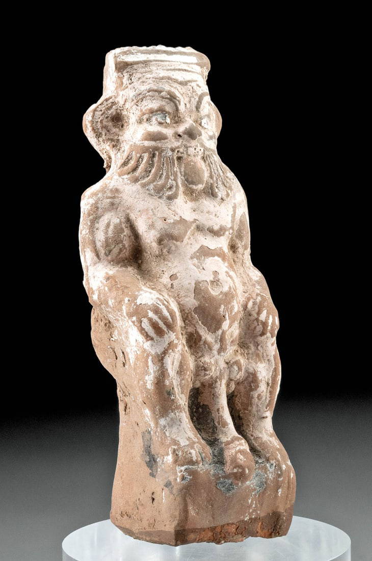 Romano-egyptian Seated Ithyphallic Bes Figure Auction