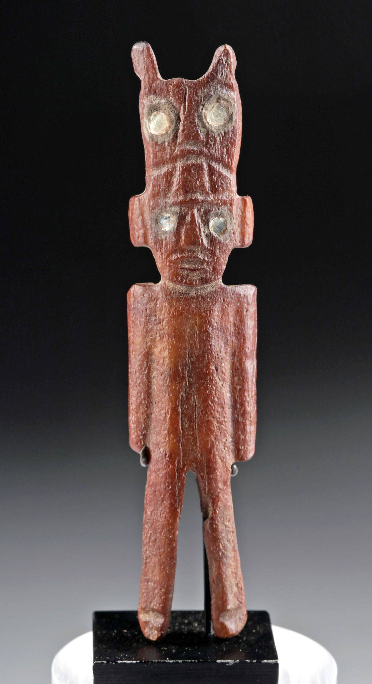 Buy Fine Huari Bone Figure Wearing Zoomorphic Headdress | Artemis ...