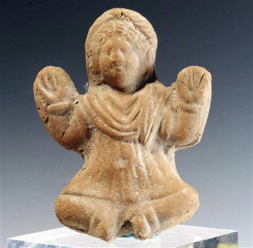 A Romano Egyptian Terracotta Female Orans Figure
