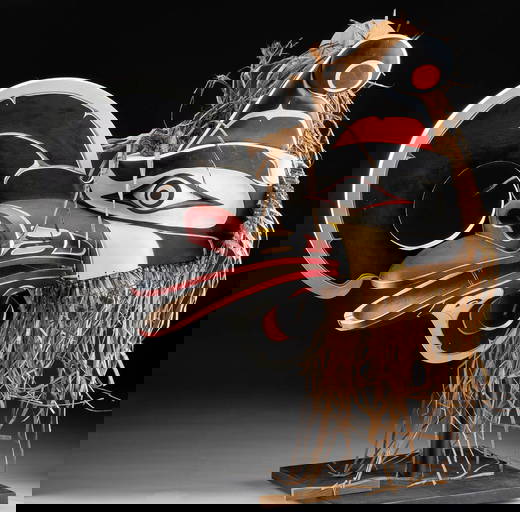 Nw Coast Salish Mask, "crooked Beak" By George Price