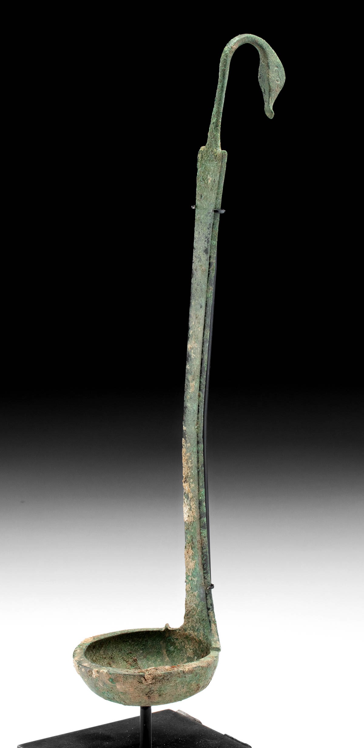 Roman Bronze Simpulum W/ Swan Head, Ex-la Reine Margot Auction