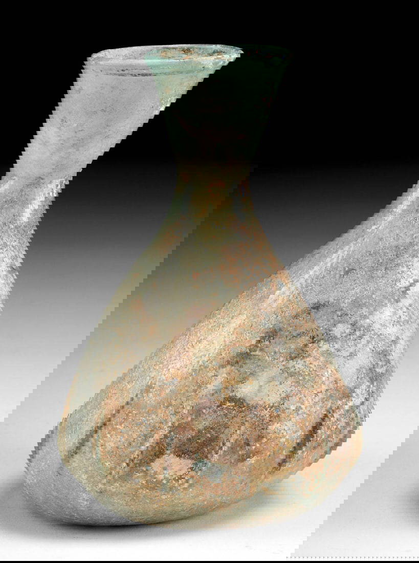 Buy Museum Exhibited Roman Glass Flask W/ Pinched Tabs | Artemis ...