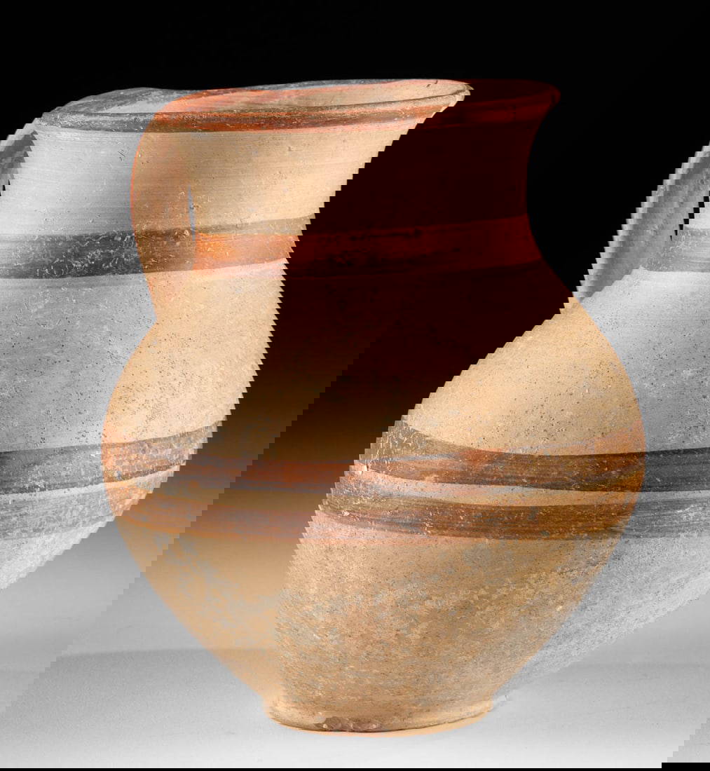 Greek Daunian/messapian Pottery Jug Auction