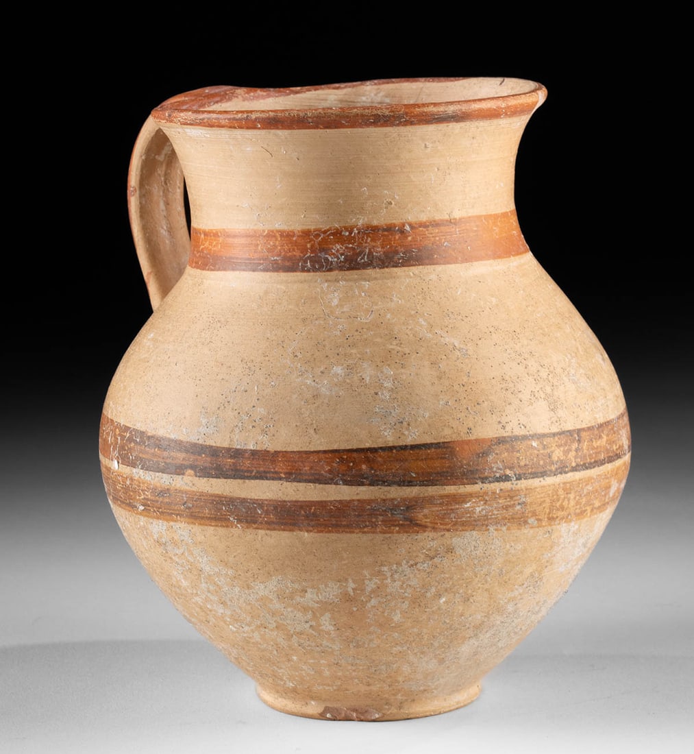 Greek Daunian/messapian Pottery Jug Auction
