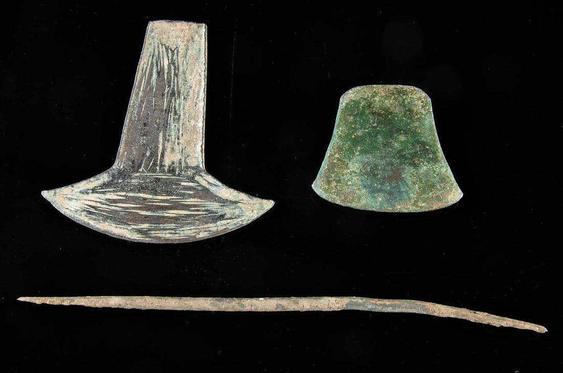 Three Ancient Peruvian Copper Tools Auction