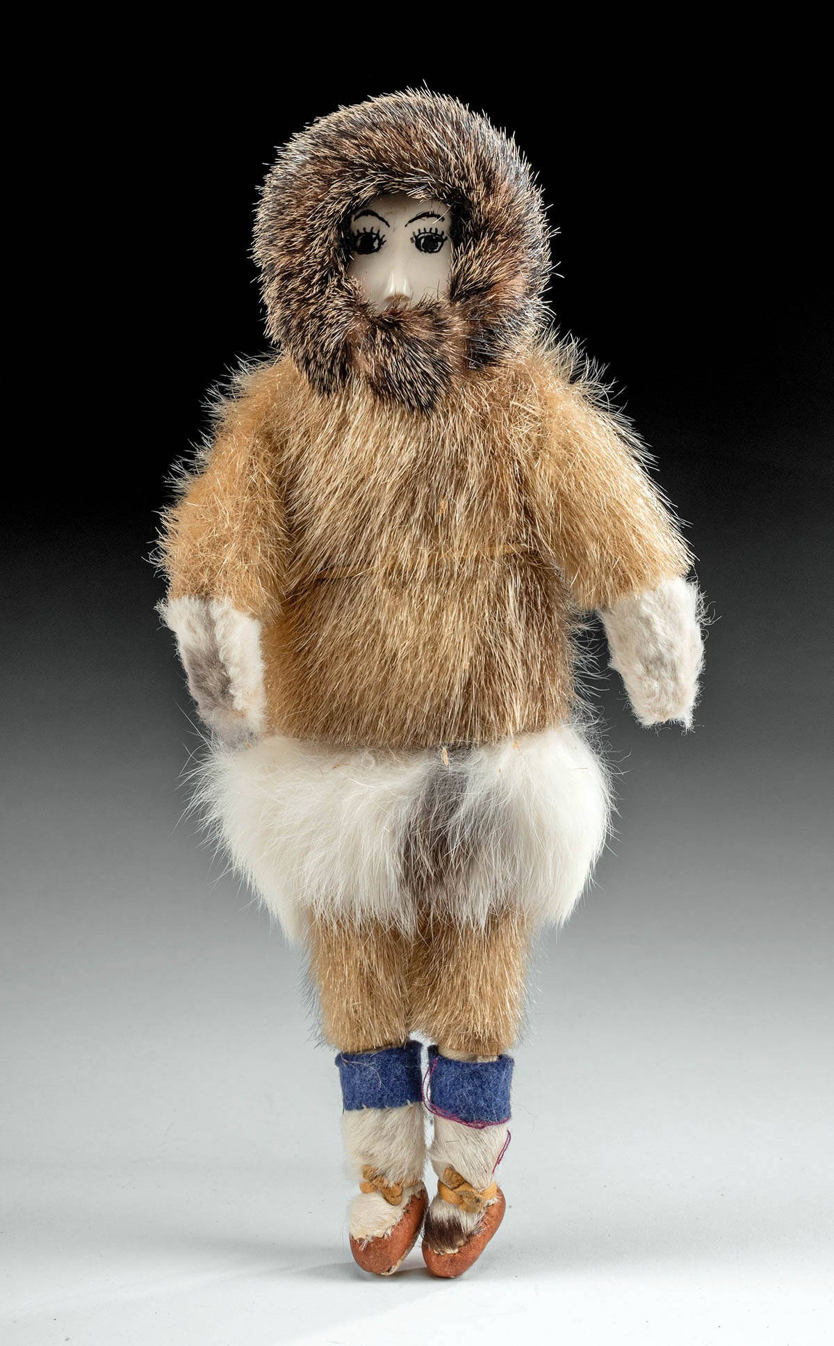 Native Alaskan Inuit Ivory & Fur Woman Doll Auction