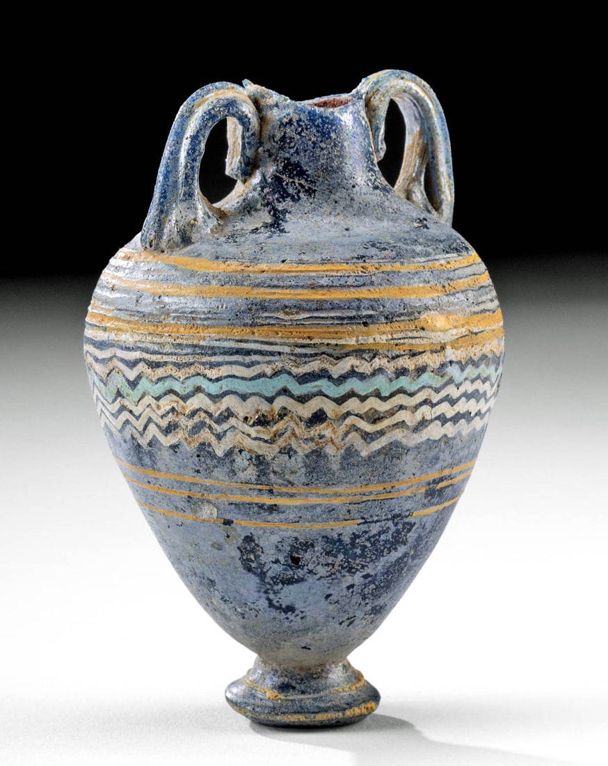 Wonderful Greek Coreform Glass Amphoriskos Auction