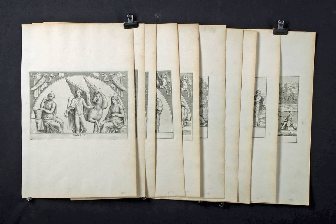 10 Italian Renaissance Engravings By Bartoli Auction