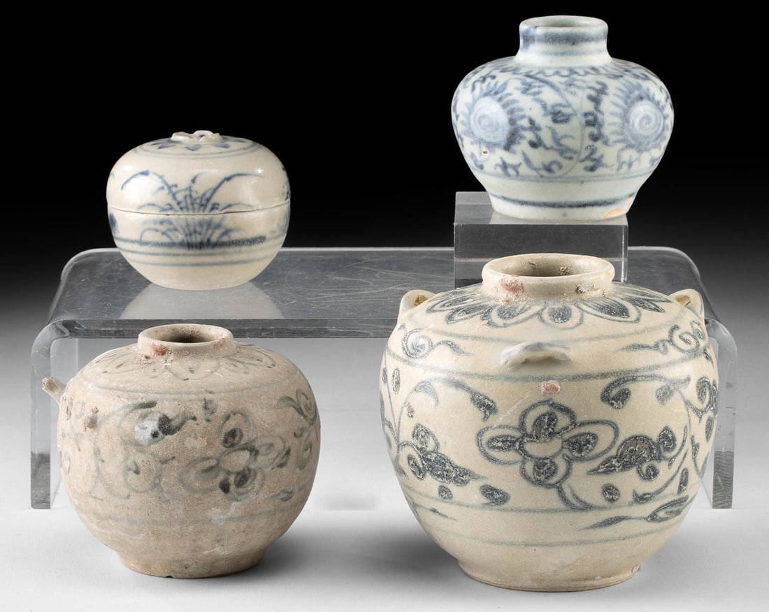 4 Chinese Ming Era Swatow Export Pottery Jars & Pot - Apr 12, 2024 ...