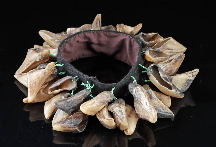 Native American Dance Cuff Rattle Deer Hooves