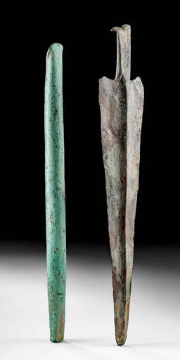Indus Valley Gangetic Bronze Sword + Copper Chisel