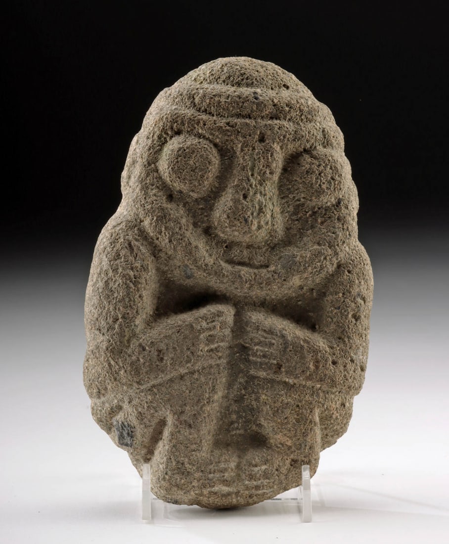 Chavin Stone Seated Figural Idol Auction