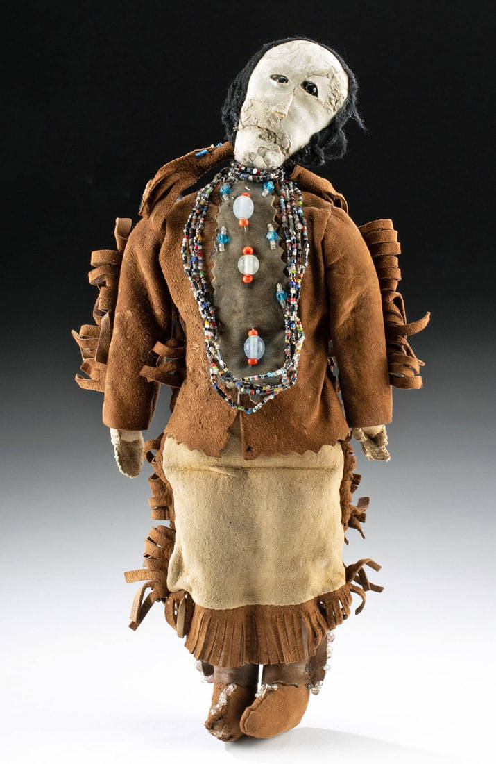 1920s Sioux Hide Doll By Rebecca Blue Cloud Auction