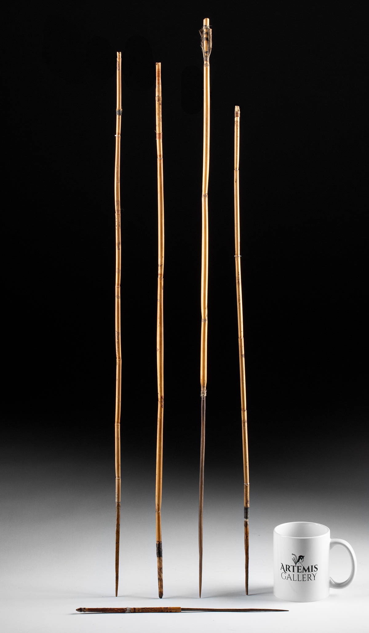 5 Prehistoric Mogollon Reed Arrow Shafts Auction