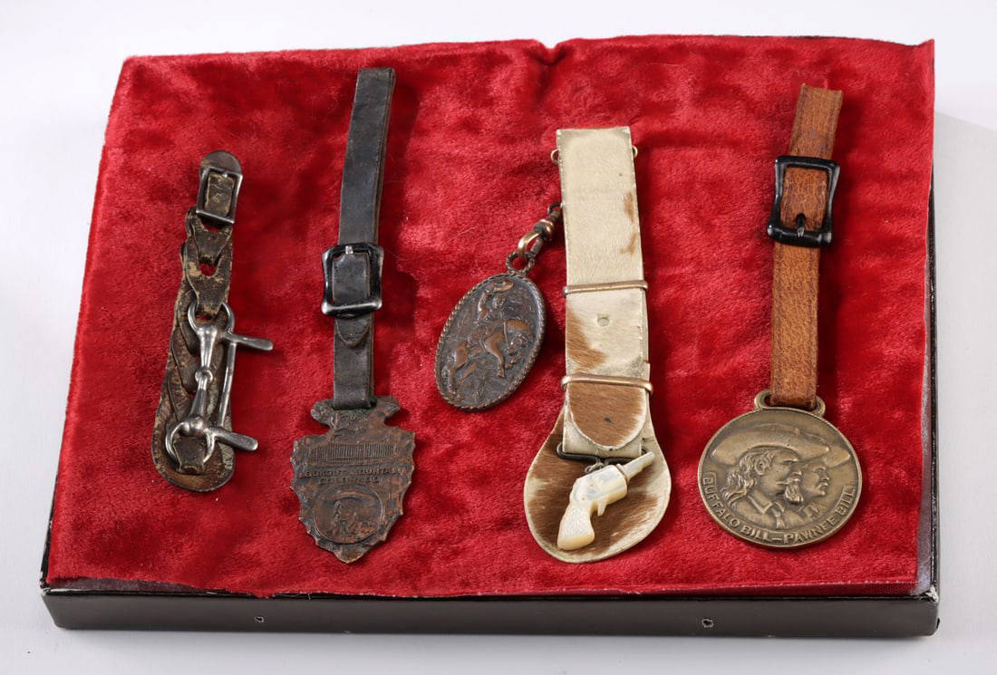 20th C. American Watch Fobs (old West Imagery) Auction