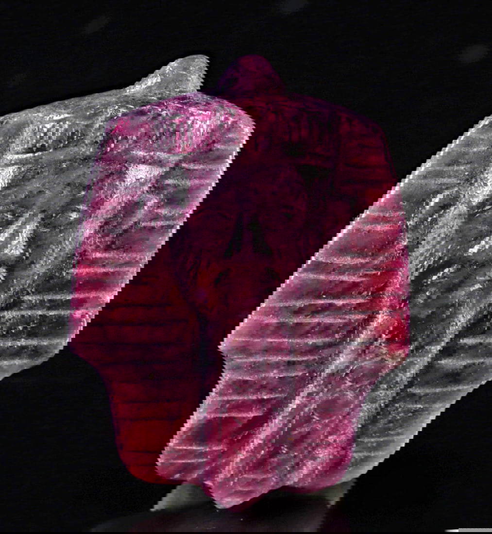 Carved Ruby Bust Of Egyptian Pharaoh, 18.00 Ct Auction