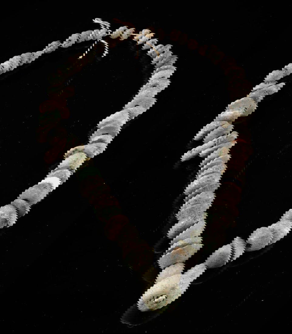 Buy Necklace W/ Guerrero Mezcala Greenstone Beads | Artemis Gallery In Co