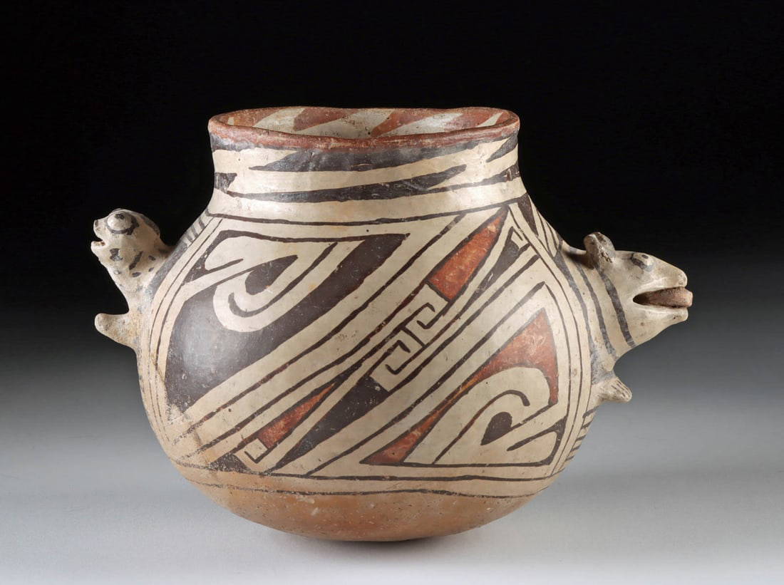 Casas Grandes Ramos Polychrome Olla W/ Animals Auction
