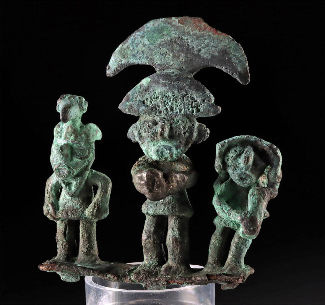 Buy Moche Copper Figures On Plinth | Artemis Gallery In Co