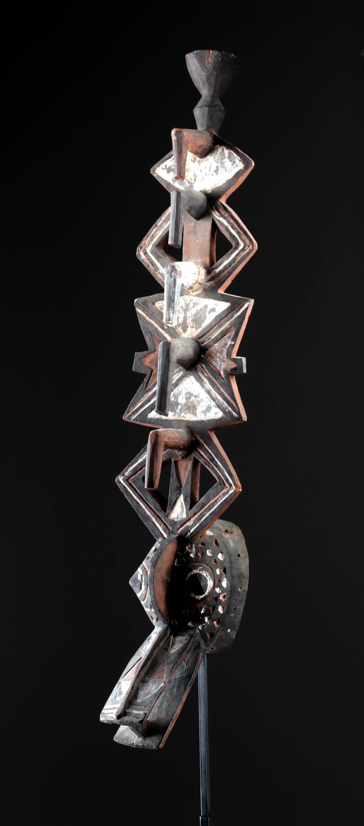 Published African Painted Wood Face Mask, Bwa Peoples Auction