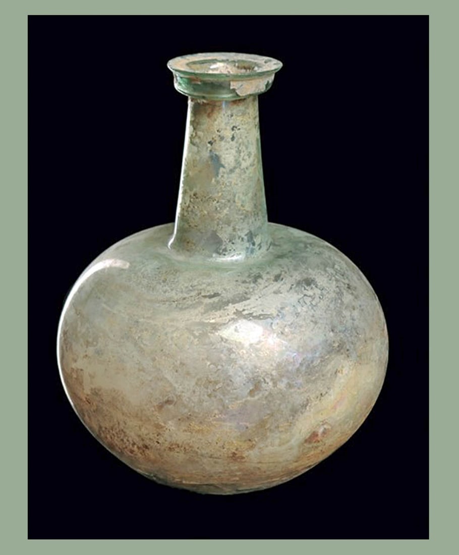 Large / Intact Roman Glass Vessel Auction