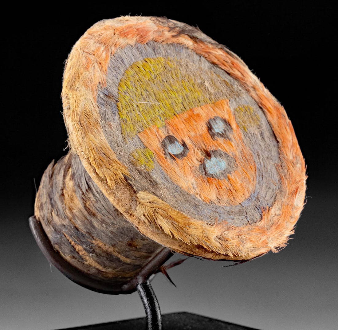 Buy Chimu Wood Ear Spool W / Feather Mask | Artemis Gallery In Co