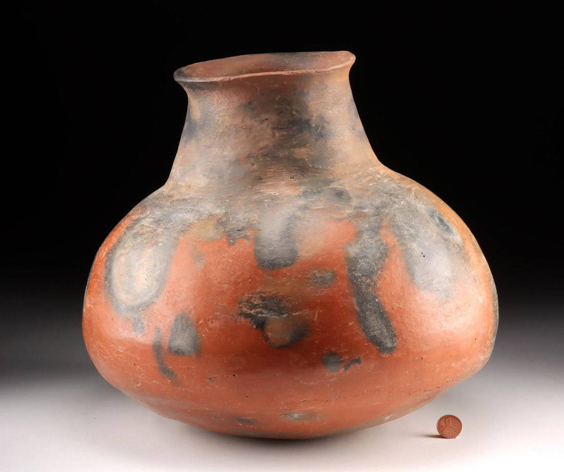 Prehistoric Native American Sinagua Pottery Olla Auction