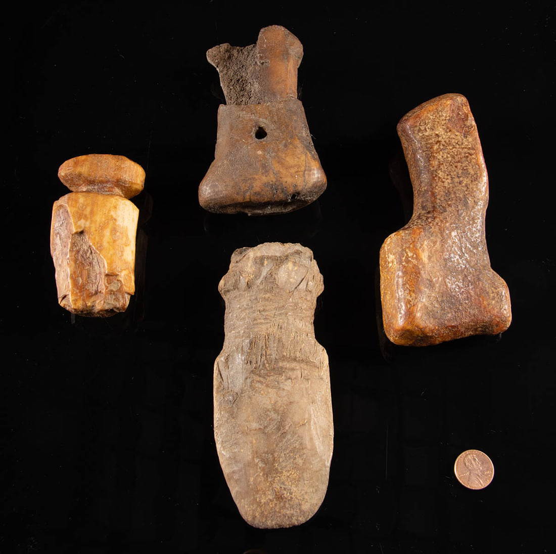 4 Pre-contact Alaskan Thule / Inuit Tools & Artifacts Auction