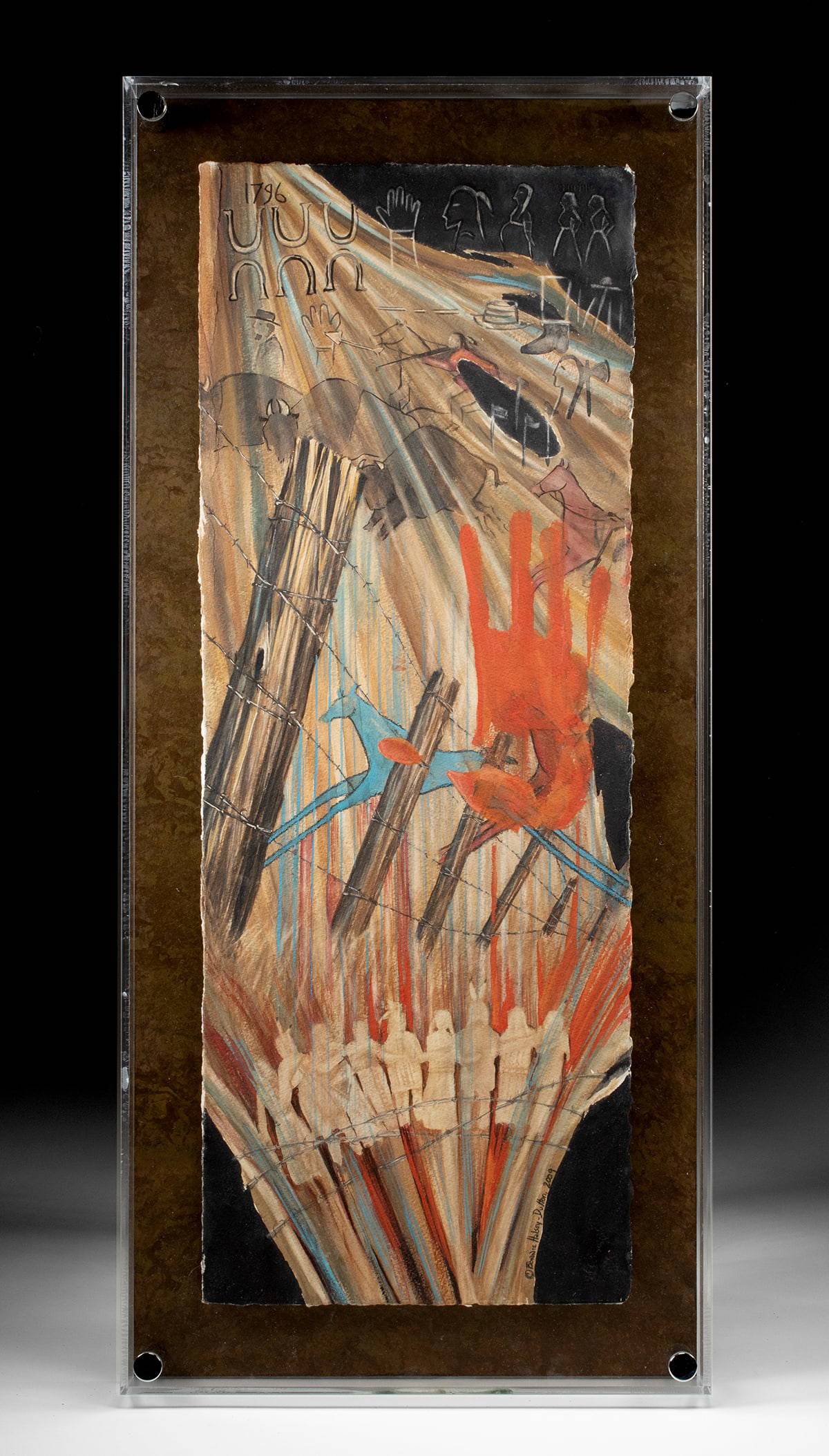 Bonnie Halsey-dutton Painting "the Devil's Rope" Auction