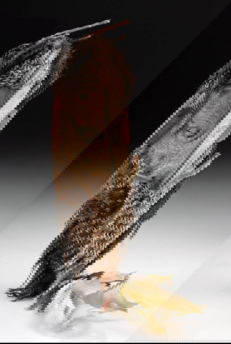 Papua New Guinea Wood Mwai Mask, Male Ancestor Auction