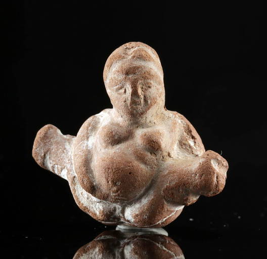 Romano Egyptian Terracotta Figurine Of Baubo (trickster Goddess)