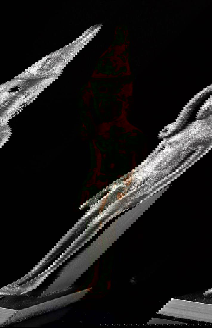 Egyptian Bronze Figure Of Harpocrates Auction