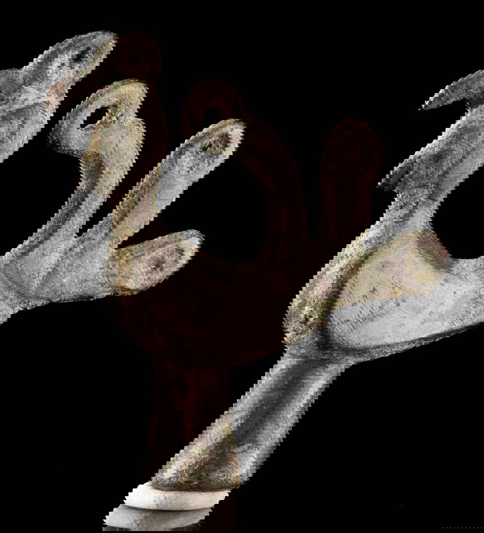 Medieval Persian Leaded Bronze Peacock Finial Auction