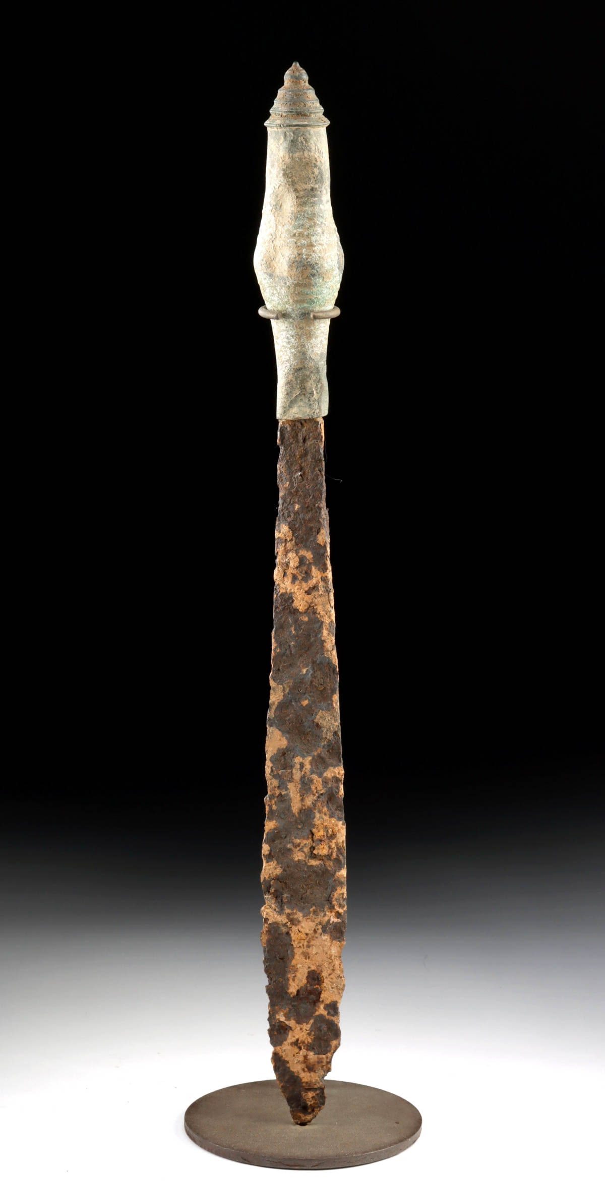 12th C. Khmer Bronze & Iron Sword Auction