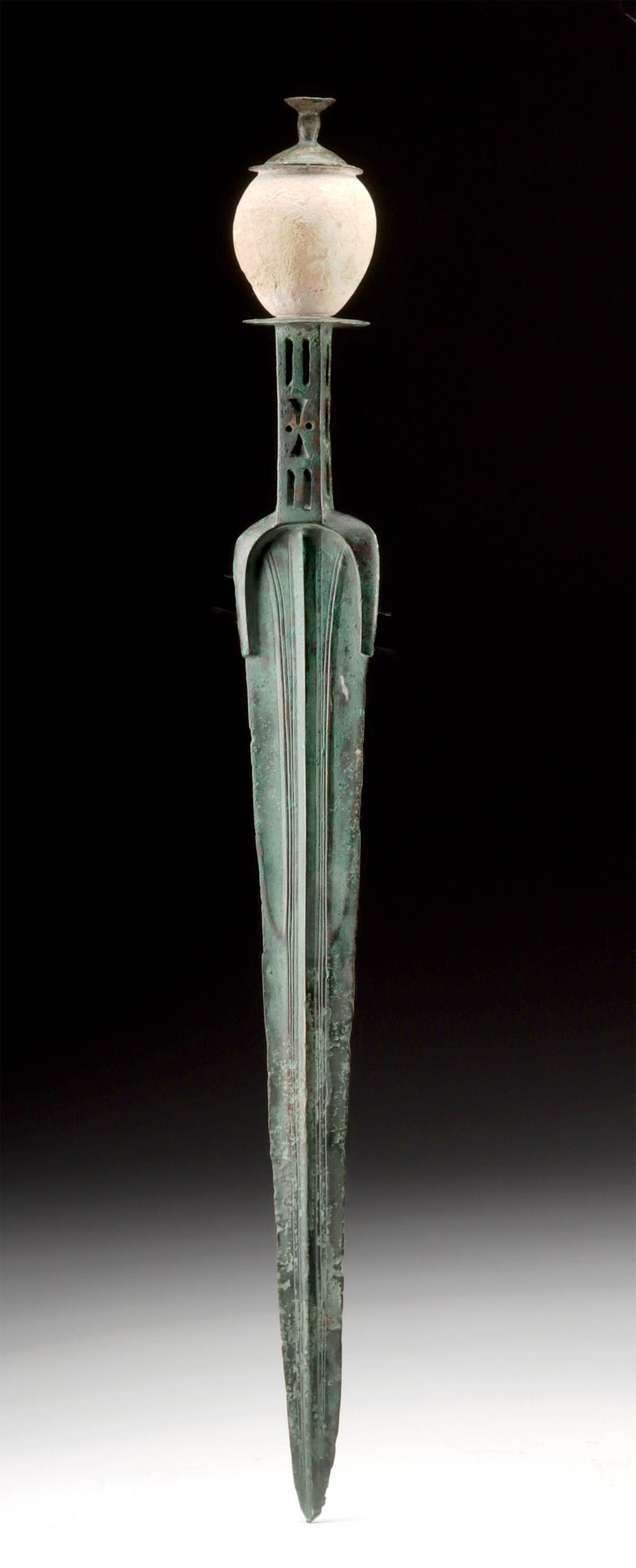 Luristan To Achaemenid Bronze Sword W/ Mace Pommel Auction