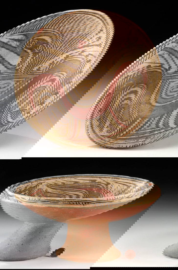 Cocle Pottery Pedestal Frutero - Bird - Jun 27, 2025 | Artemis Fine ...