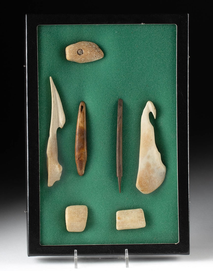 Native Alaskan Bone & Walrus Ivory Tools Auction