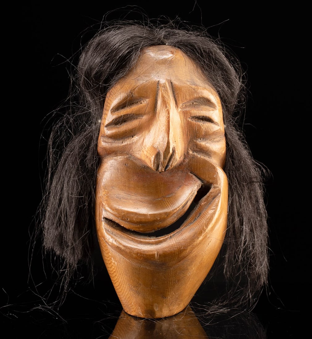 Squamish Cedar Mask False Face Influence (iroquois) - Jun 20, 2025 ...