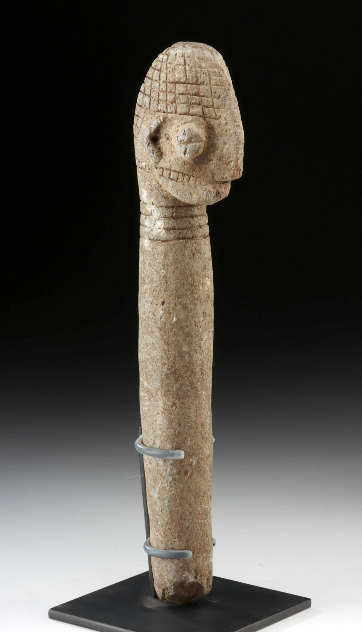 Ancient African Bura Stone Ancestor Veneration Figure Auction