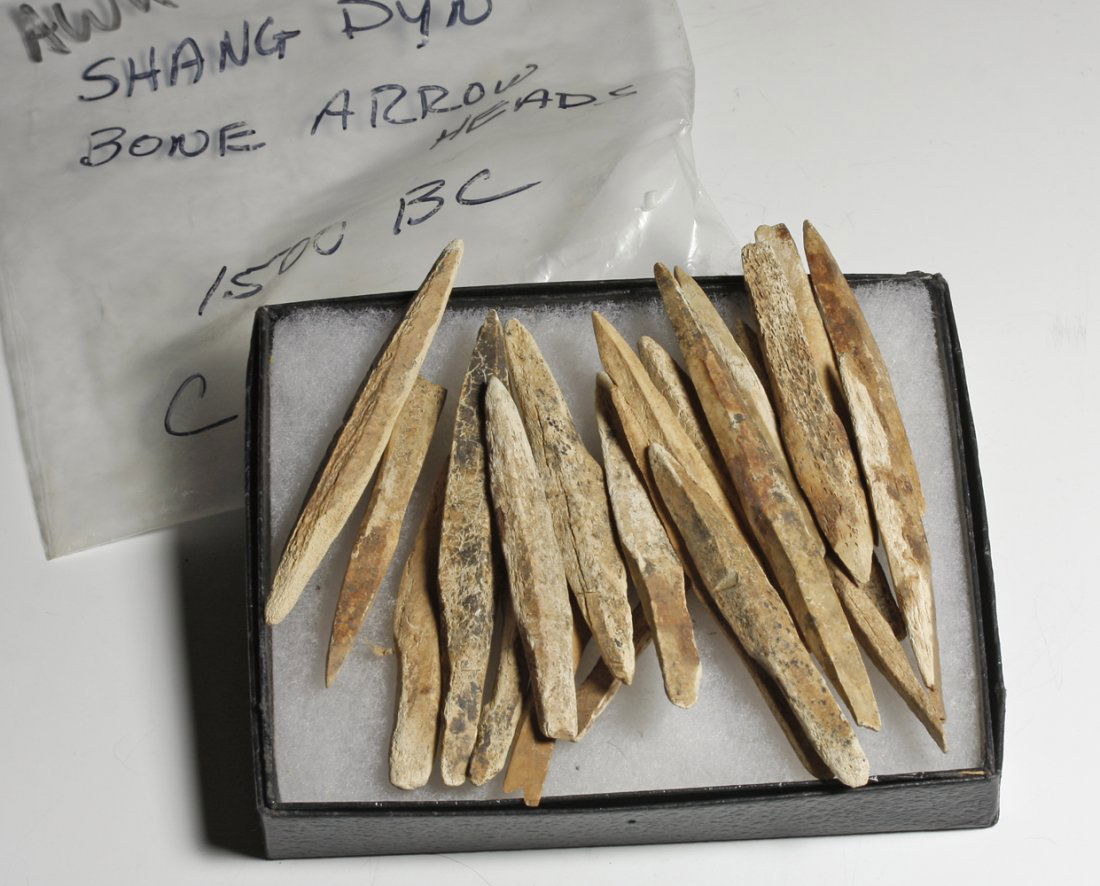 22 Ancient Chinese Bone Arrowheads