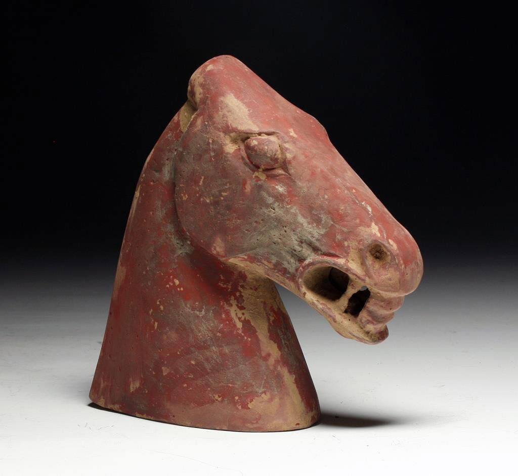 Chinese Han Dynasty Terracotta Horse Head - May 17, 2013 | Artemis ...