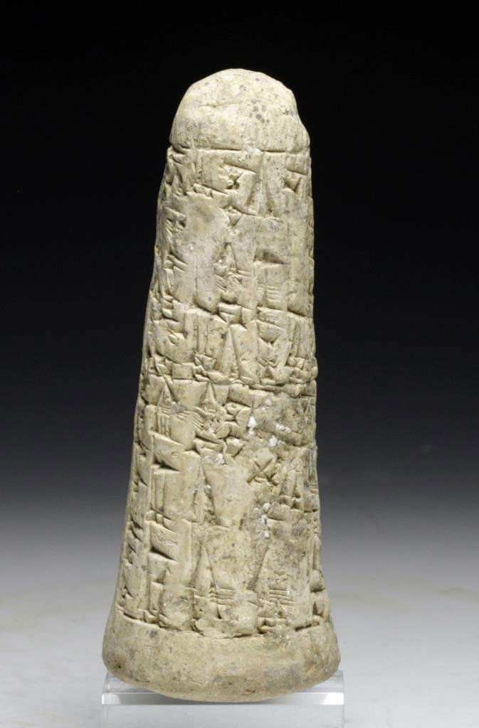 Translated Sumerian Cuneiform Cone Table